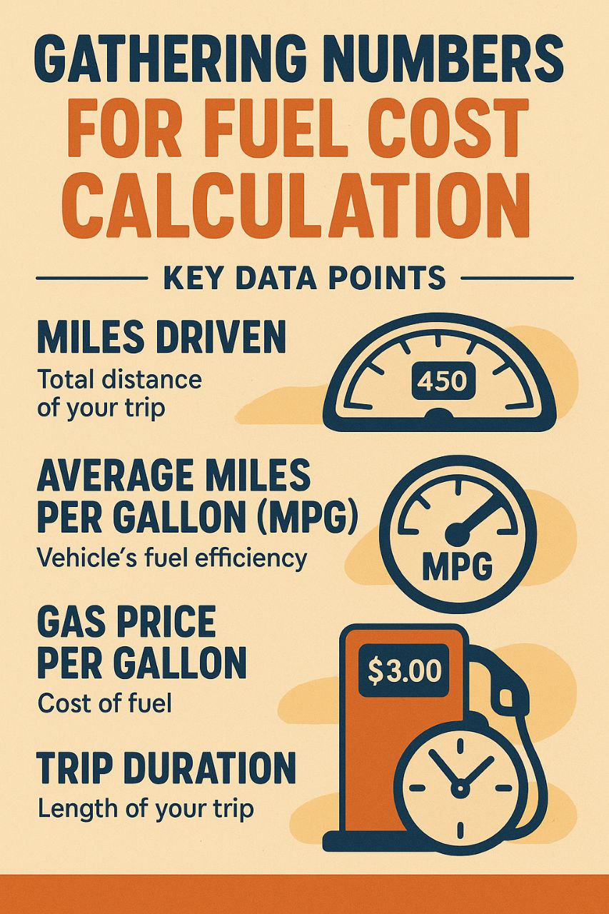How to Gather the Numbers for the Fuel Cost Per Hour Calculator
